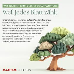 Alpha Edition - Lebensweisheiten 2026 – Postkartenkalender 16×17 cm mit 53 Zitaten ...