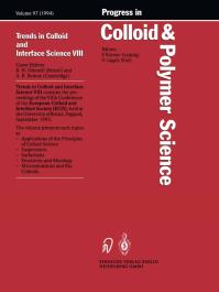 - Trends in Colloid and Interface Science VIII » Buch