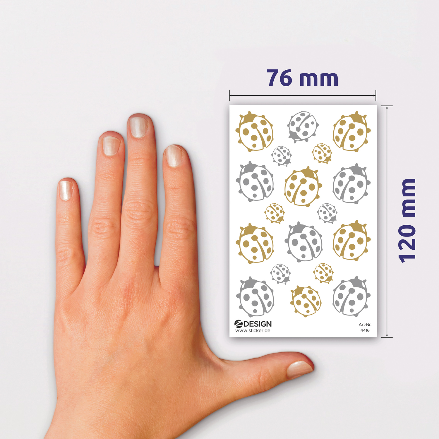 Z-DESIGN Sticker-Set Klee, Herzen, Käfer, Schmetterling 228 Sticker zum ...