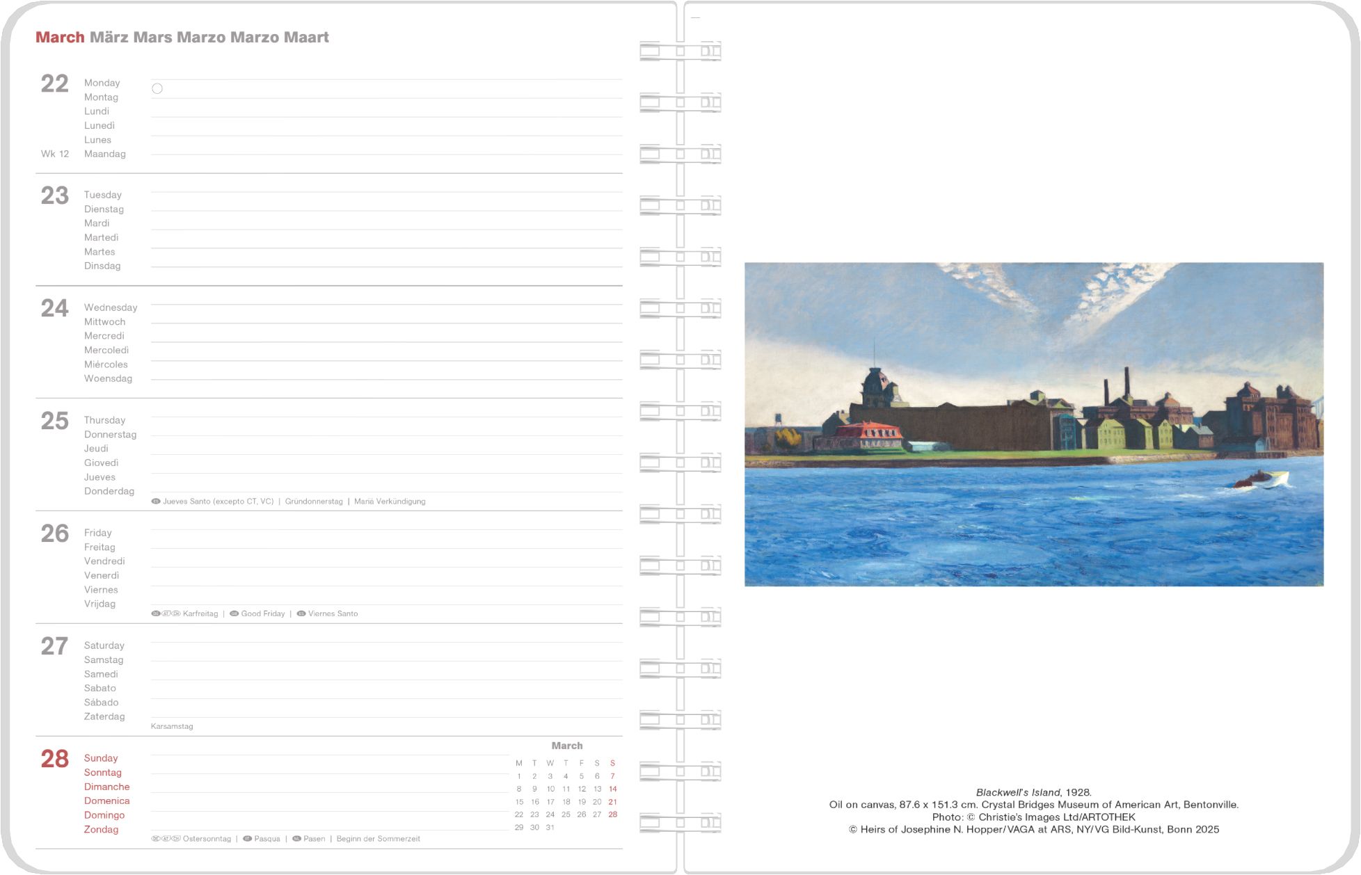 Edward Hopper Diary 2027