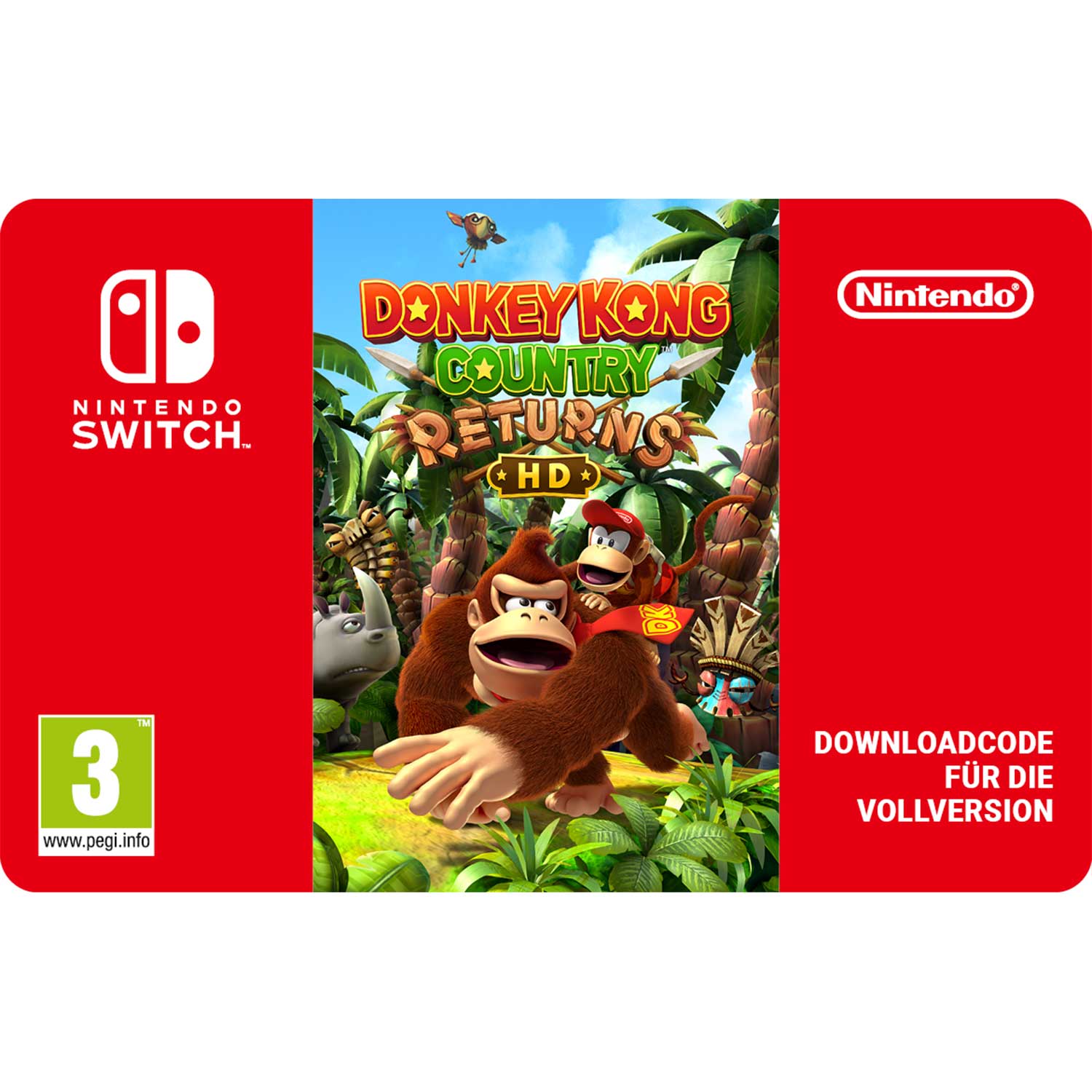 Donkey Kong Country Returns HD Digital Code (Switch) zum Top-Preis