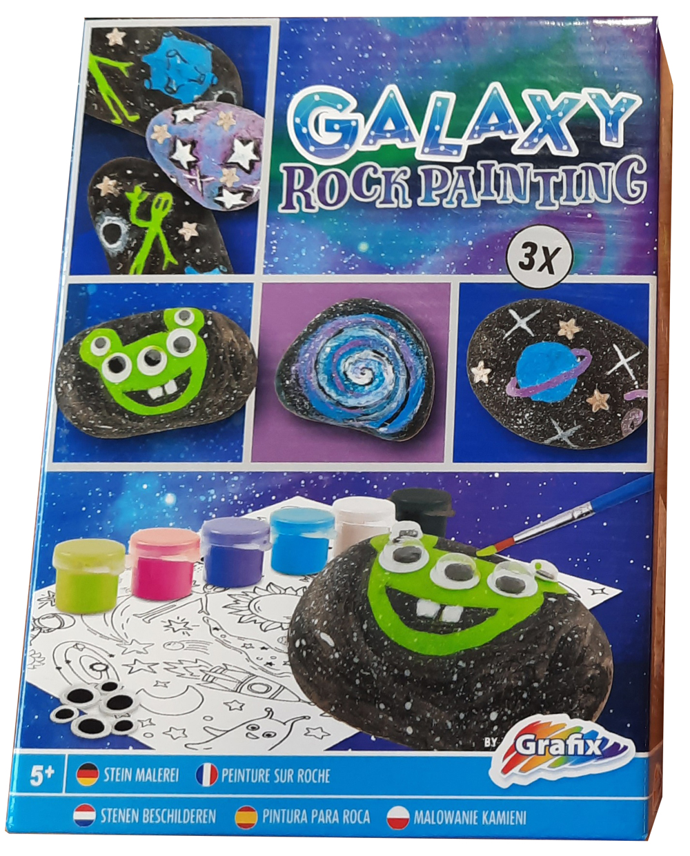 GRAFIX Bastelset Steine Bemalen Galaxy inkl. Zubehör kaufen