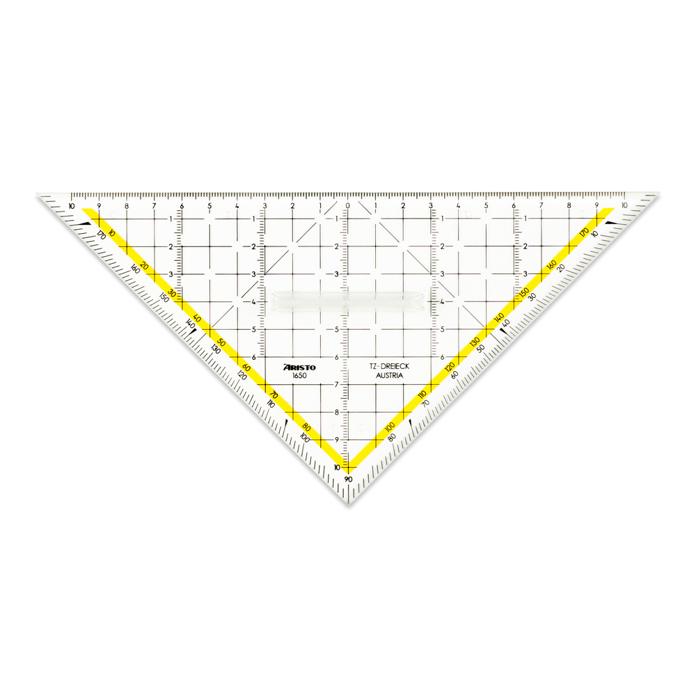 ARISTO Geocover Set 3-in-1 Geo- und TZ-Dreieck mit Schutzhülle weiß ...