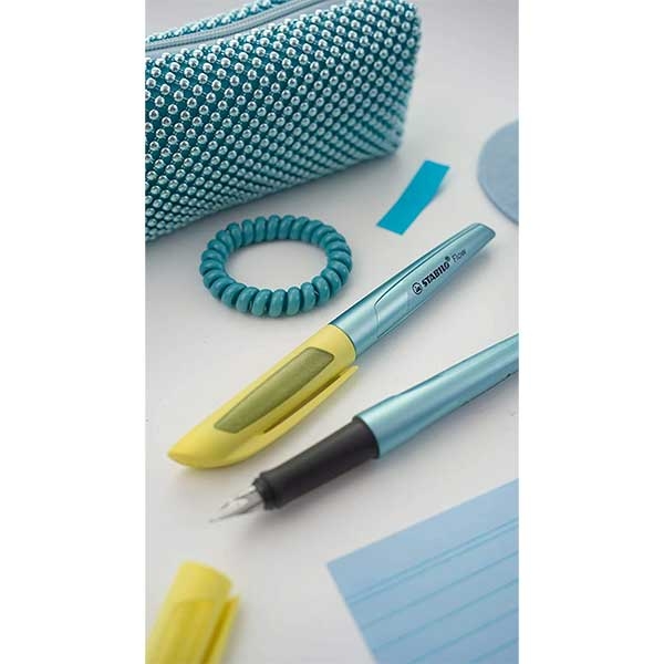 STABILO Füller Flow COSMETIC in metallic blau/gelb zum Top-Preis