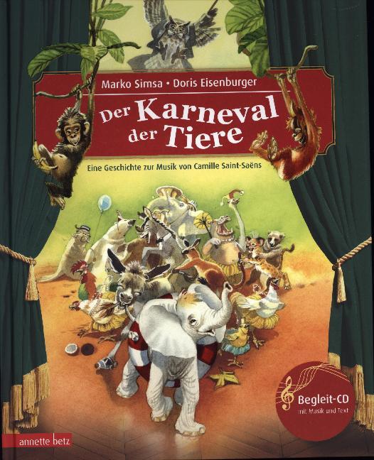 Marko Simsa - Der Karneval der Tiere (Das musikalische Bilderbuch mit CD und zum Streamen) » Buch