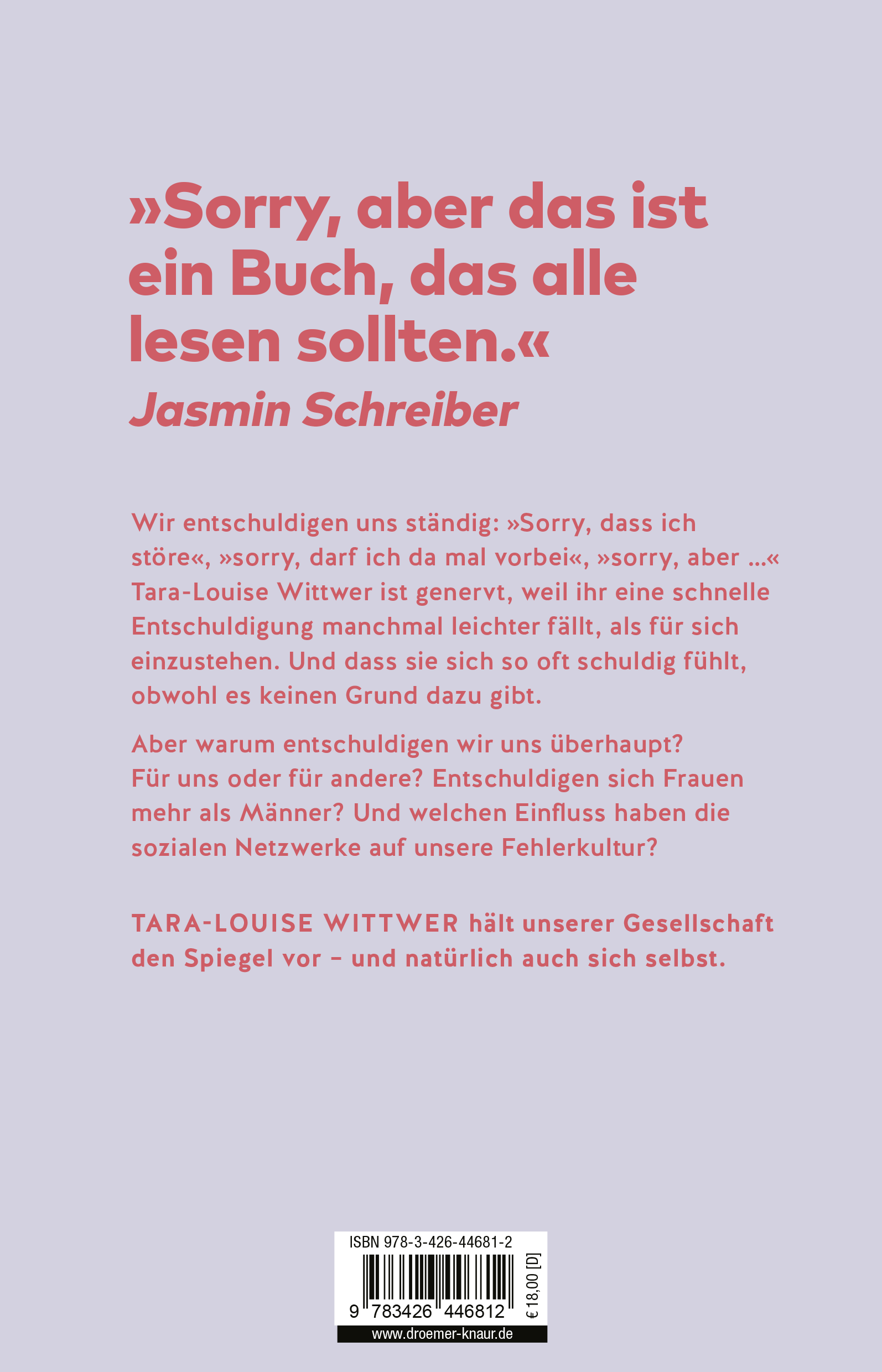 Tara-Louise Wittwer - Sorry, aber ... » Buch