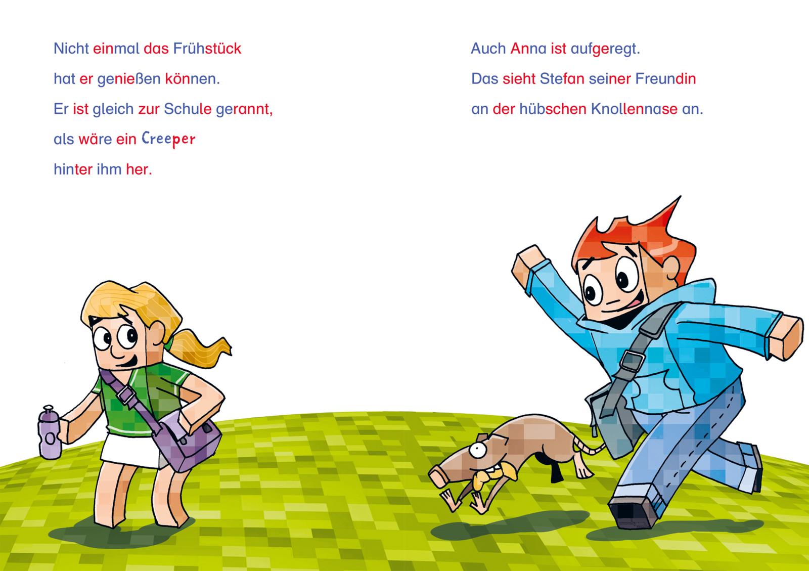 Heiko Wolz - Minecraft Silben-Geschichte: Abenteuer - bis die Schule ...