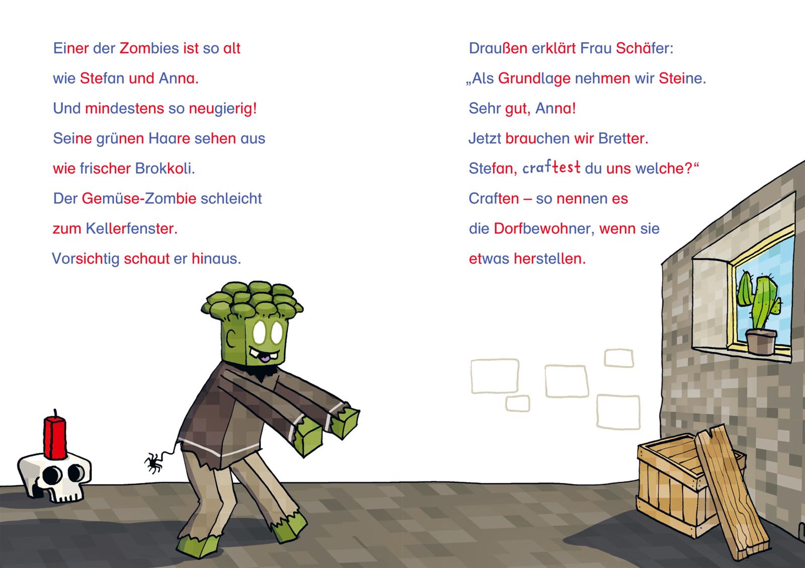 Heiko Wolz - Minecraft Silben-Geschichte: Abenteuer - bis die Schule ...