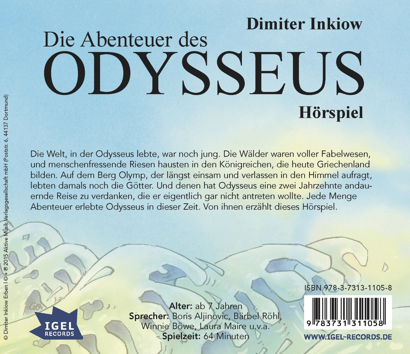Dimiter Inkiow: Die Abenteuer des Odysseus - CD kaufen