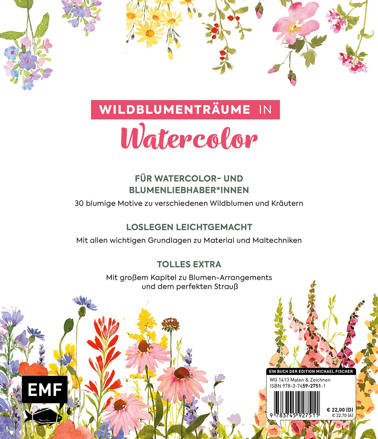 Sushma Hegde - Wildflower Watercolor – Blumen-Aquarelle malen » Buch