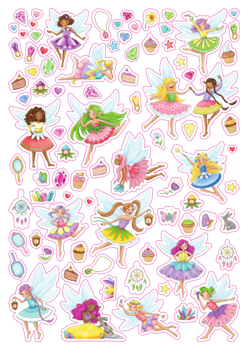 Klara Kamlah - Mein Stickeralbum Feen » Buch