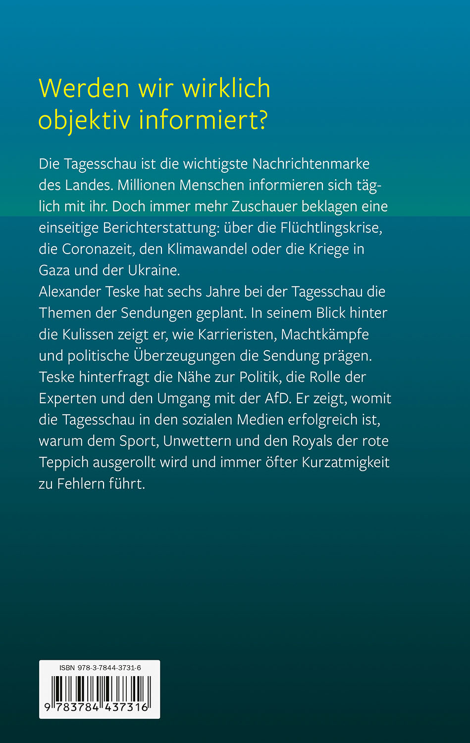 Alexander Teske - inside tagesschau » Buch