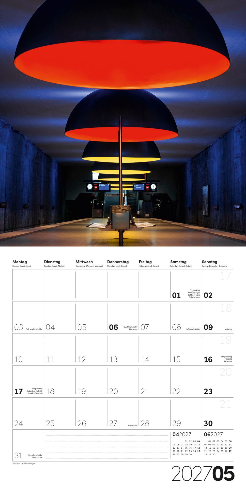 Die Farbe Rot Kalender 2027 - 30x30 - Art12