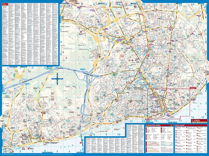Borch Map Lissabon. Lisboa. Lisbon » Buch