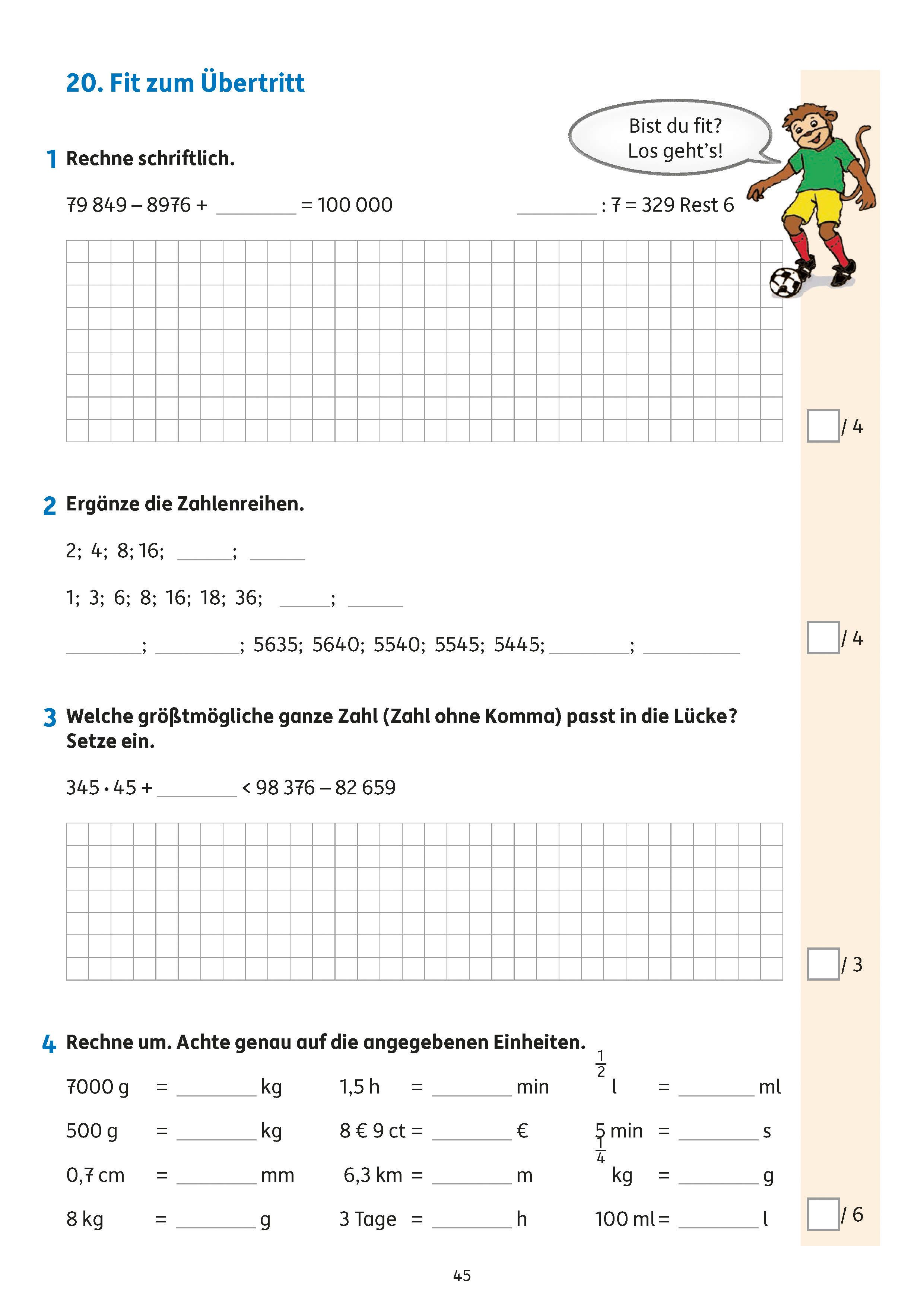Agnes Spiecker - Übungsheft mit Tests in Mathe 4. Klasse » Buch